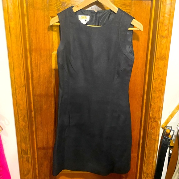 Talbots | Dresses | Talbots Irish Linen Black Dress | Poshmark